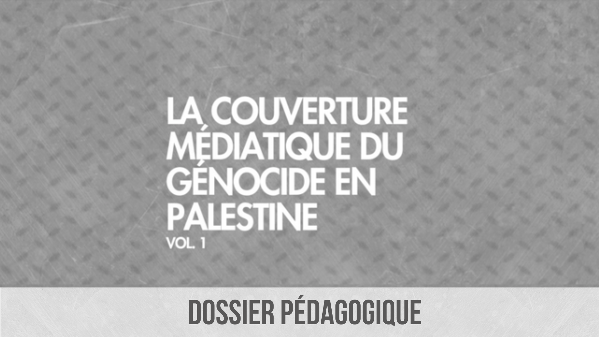 Le traitement médiatique du génocide en Palestine - ZIN TV
